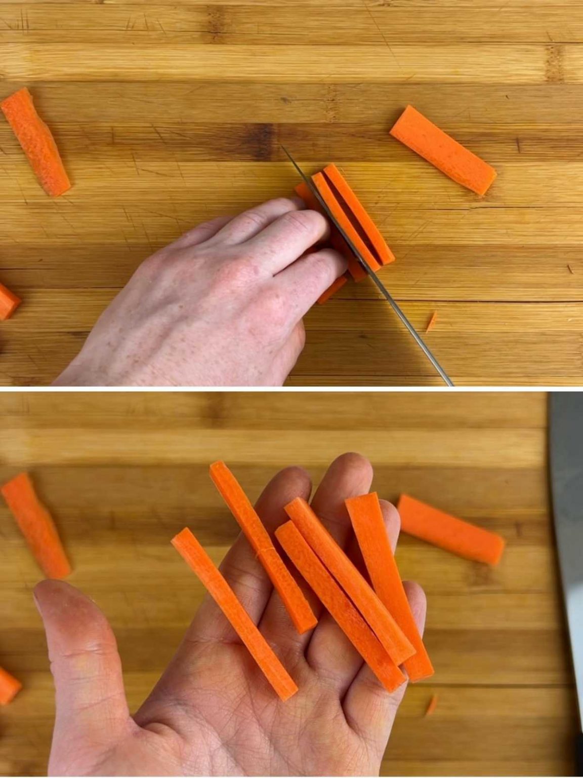 How to Cut Carrots Into Sticks (2 Methods!)